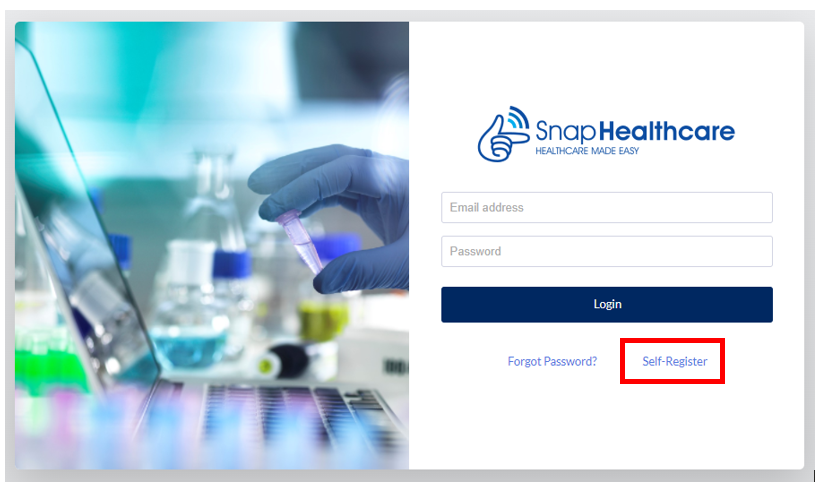 Snap Healthcare – Self-Registration
